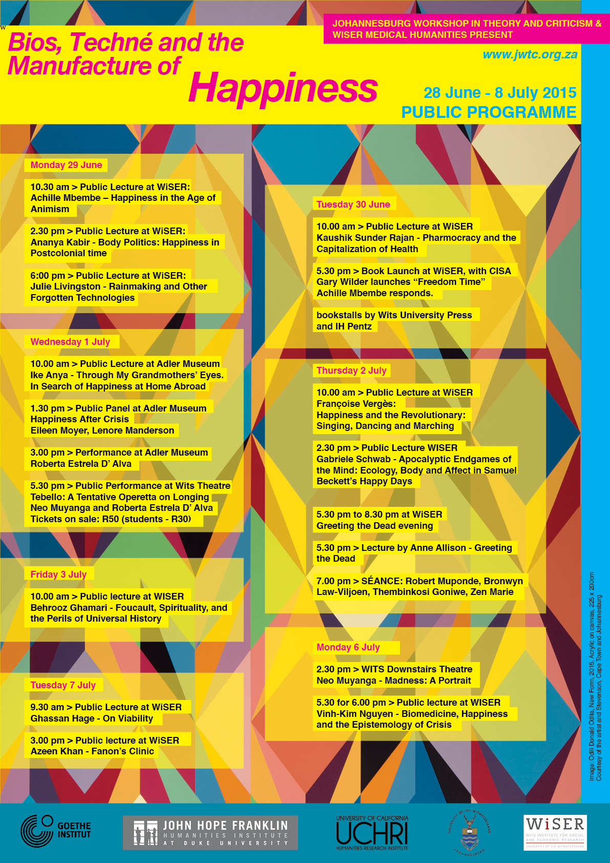 Public Events at the JWTC | Wits Institute for Social and Economic Research